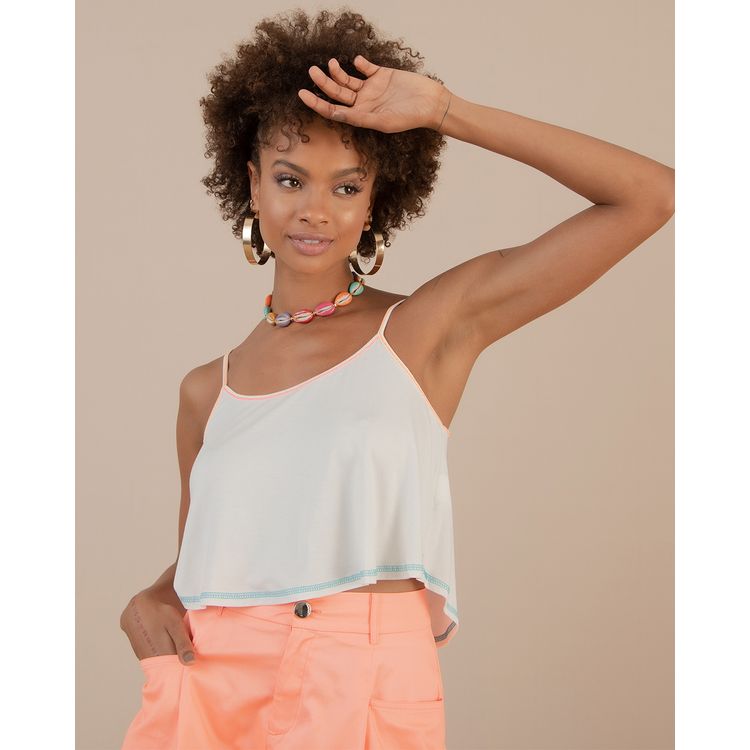 Cropped Alça Off White - Murau