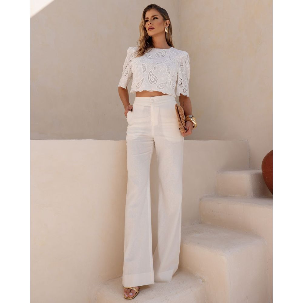 Calça Gizely Off White - Murau