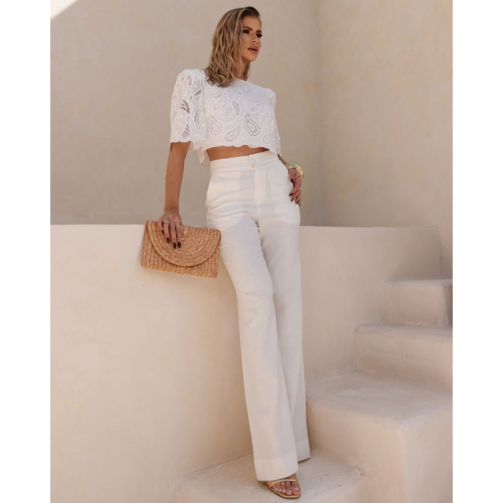 Calça Gizely Off White - Murau